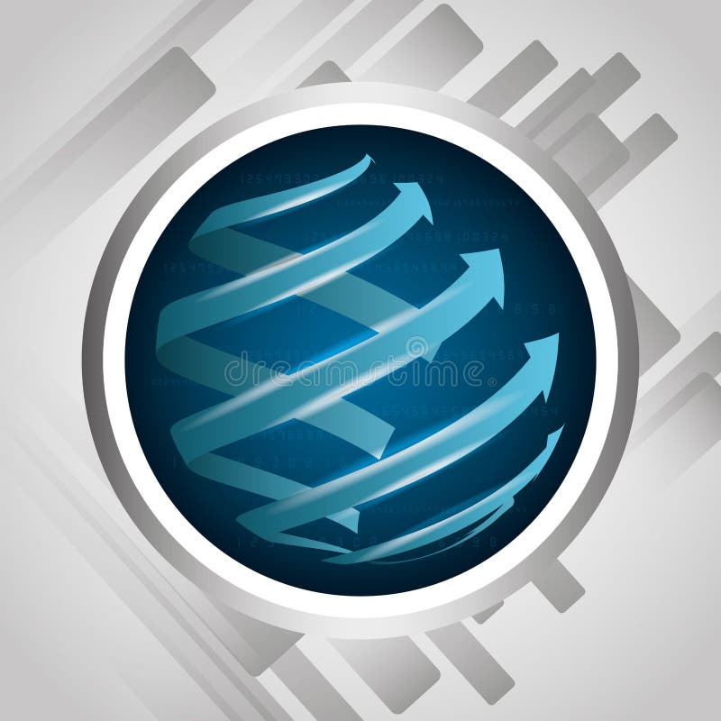 Tech world design stock illustration. Illustration of background - 65734785