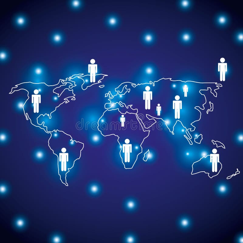 Tech world design stock illustration. Illustration of design - 65735083