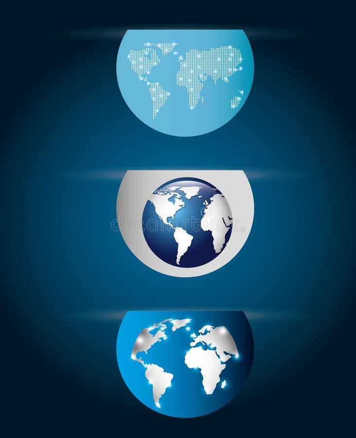 Tech world design stock illustration. Illustration of information ...