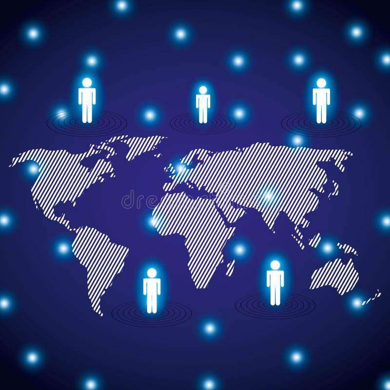 Tech world design stock illustration. Illustration of futuristic - 65735371