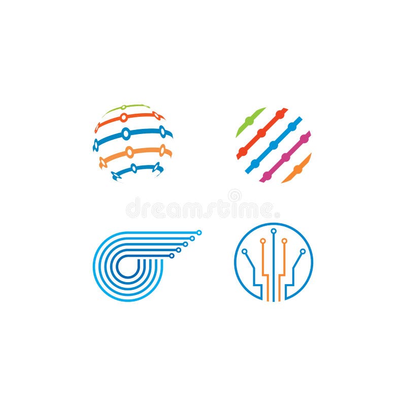Tech World Logo Vector Icon , Technology Logo Illustration Stock Vector ...