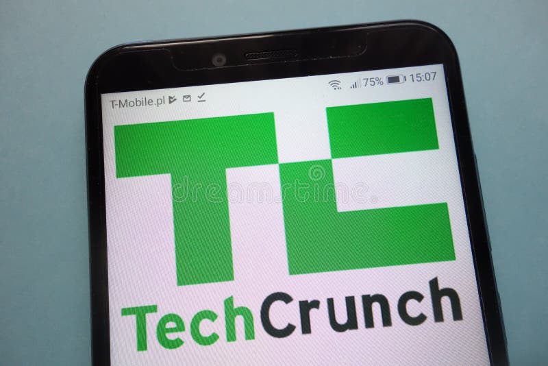TechCrunch Logo Displayed on Smartphone Editorial Image - Image of logo ...
