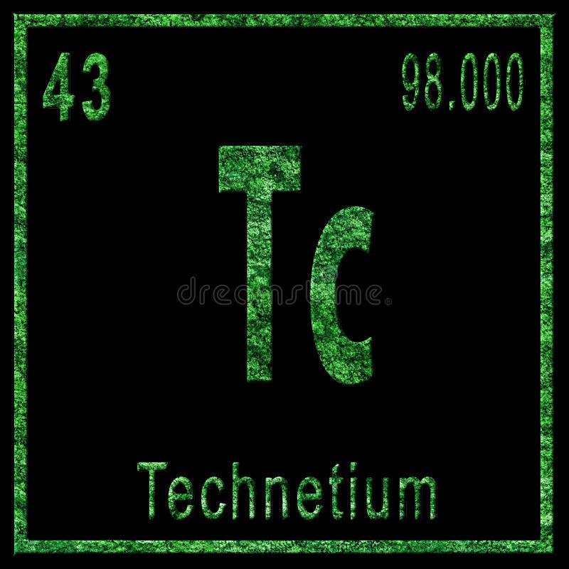 Technetium Chemical Element, Green Edition Stock Illustration ...