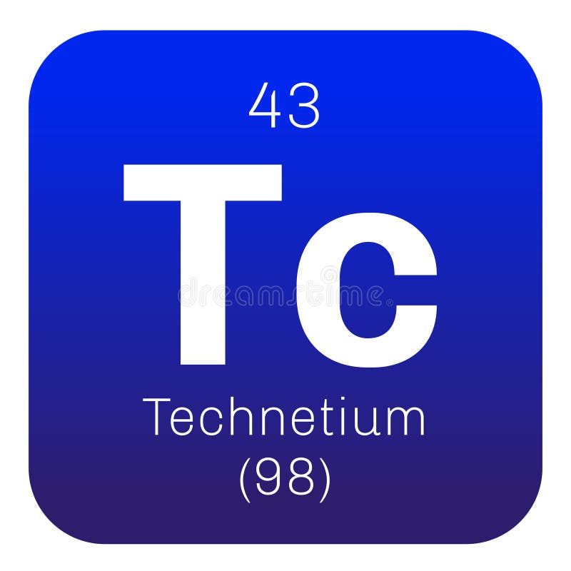 Technetium Chemical Element Stock Vector - Illustration of actinoids ...