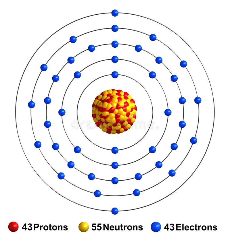 Technetium stock illustration. Illustration of structure - 139651142