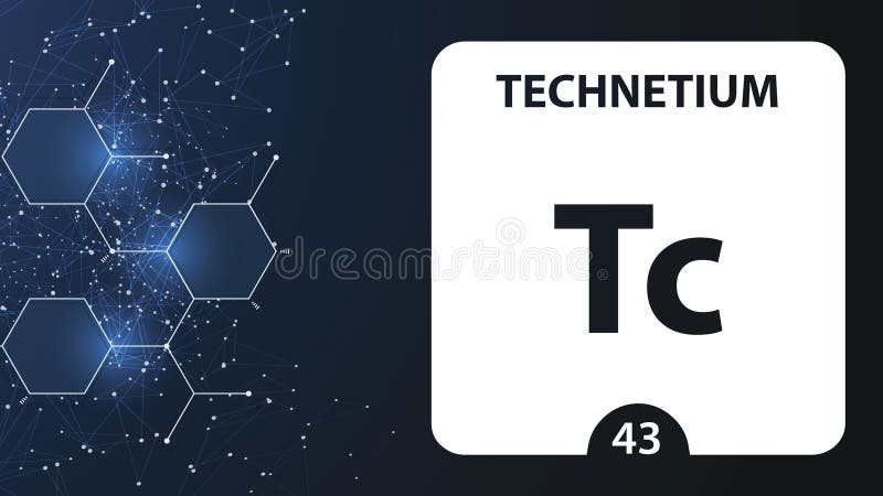 Technetium 43 Element. Alkaline Earth Metals. Chemical Element of ...
