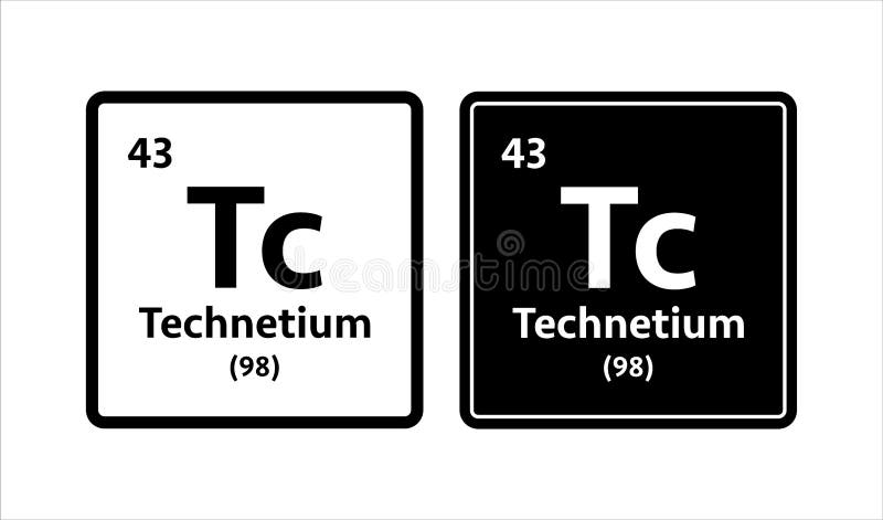 Technetium Symbol. Chemical Element of the Periodic Table. Vector Stock ...