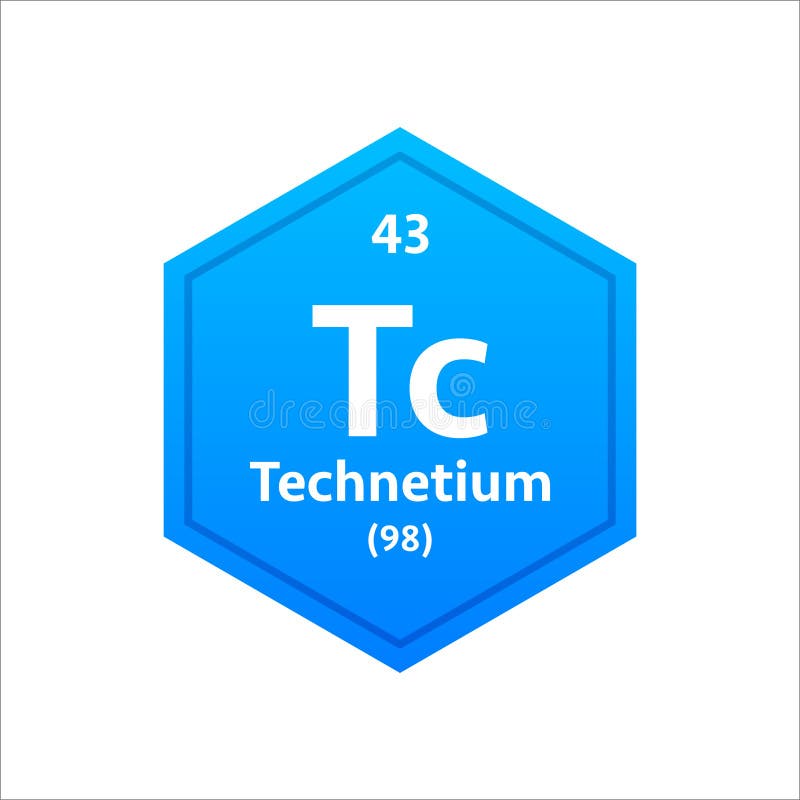 Technetium Symbol. Chemical Element of the Periodic Table. Vector Stock ...