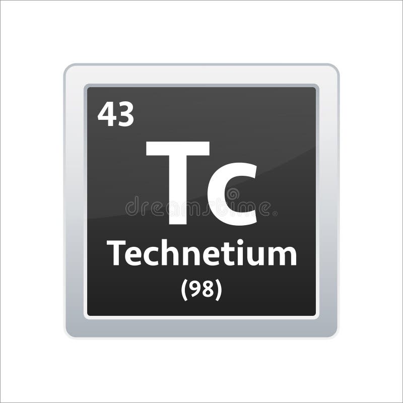 Technetium Symbol. Chemical Element of the Periodic Table. Vector Stock ...