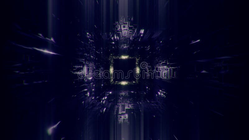 Technic Technology Space Tunnel Background Wallpaper 3d Rendering 3d ...