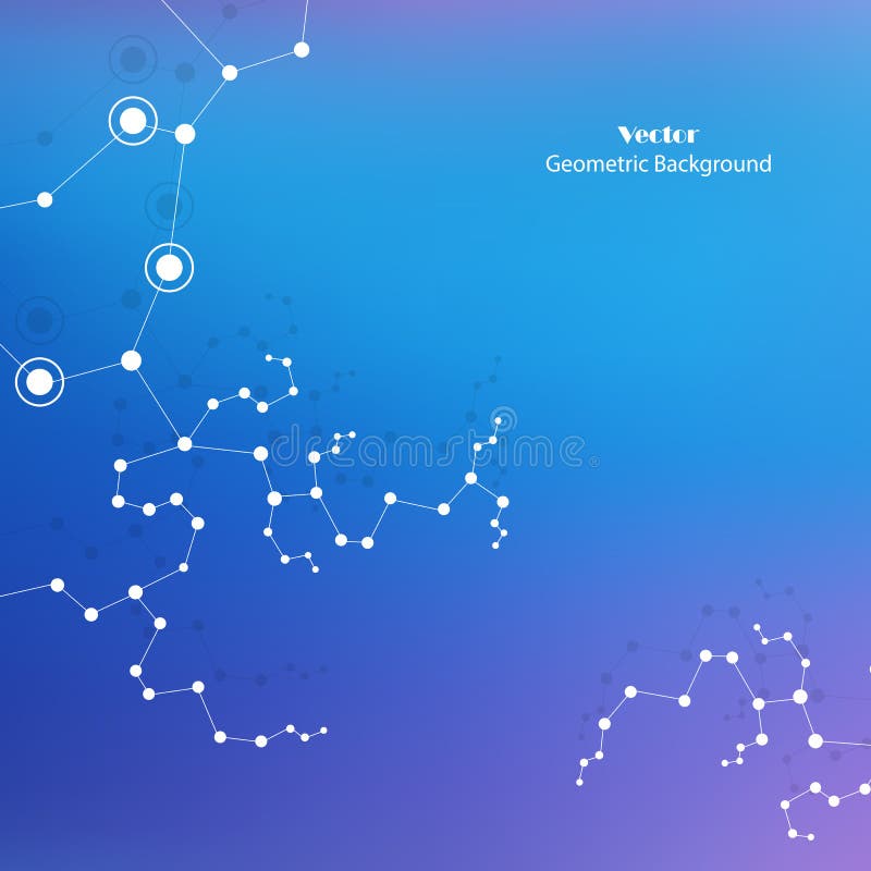Technical Abstract Background with Connecting Dots and Lines Stock ...