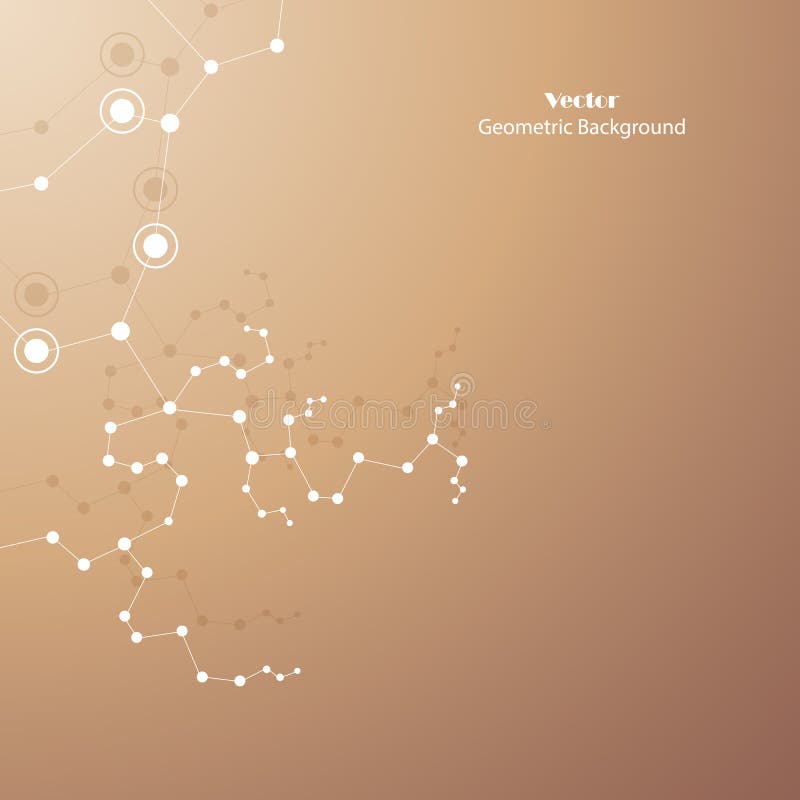 Technical Abstract Background with Connecting Dots and Lines Stock ...
