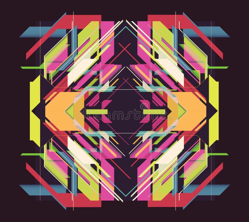 Technical Abstract Background Stock Illustration - Illustration of ...