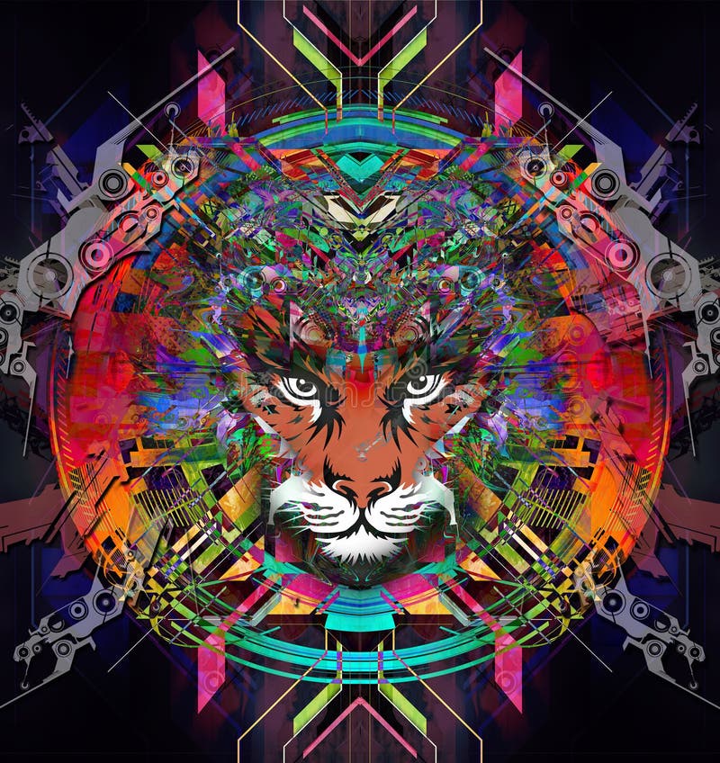 Technical Abstract Background Stock Illustration - Illustration of ...