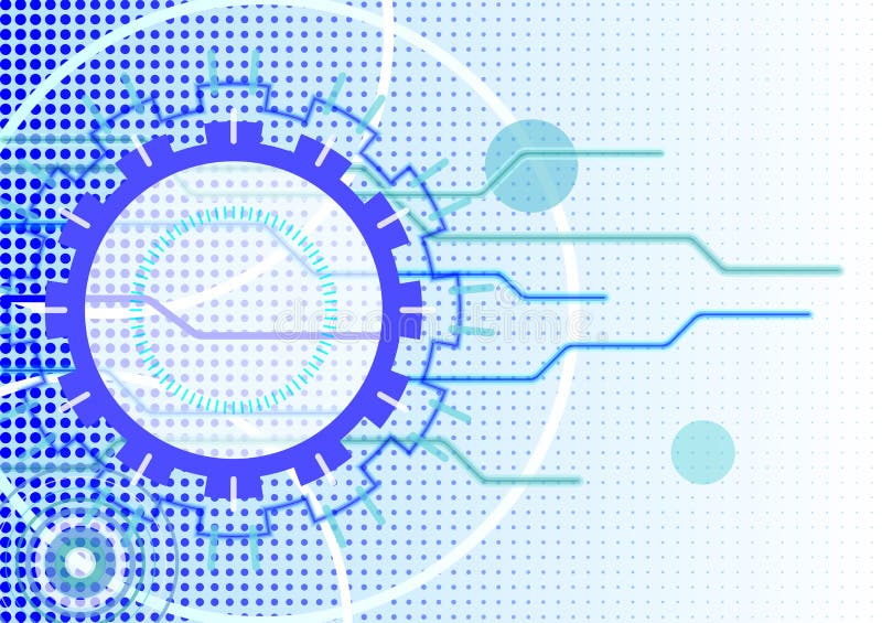 Technical Abstract Background - Horizontal Format Stock Vector ...