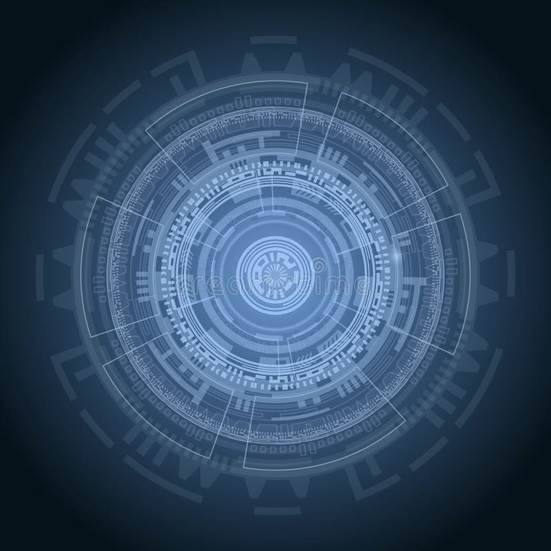 Technical Abstract Vector Illustration. Stock Vector - Illustration of ...