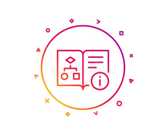 Technical Algorithm Line Icon. Project Documentation Sign. Vector Stock Vector - Illustration of ...