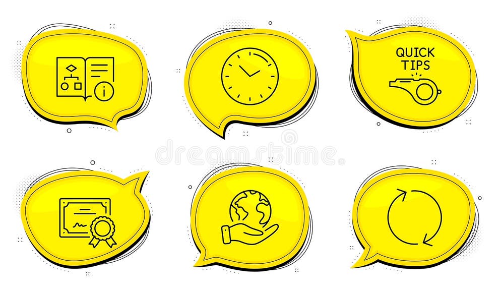 Technical Algorithm Tutorials And Refresh Icons Set Time Sign Project Doc Quick Tips