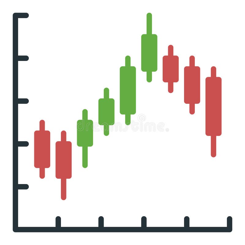 Technical Analysis with Candlestick Patterns Vector Margin Trading Icon ...
