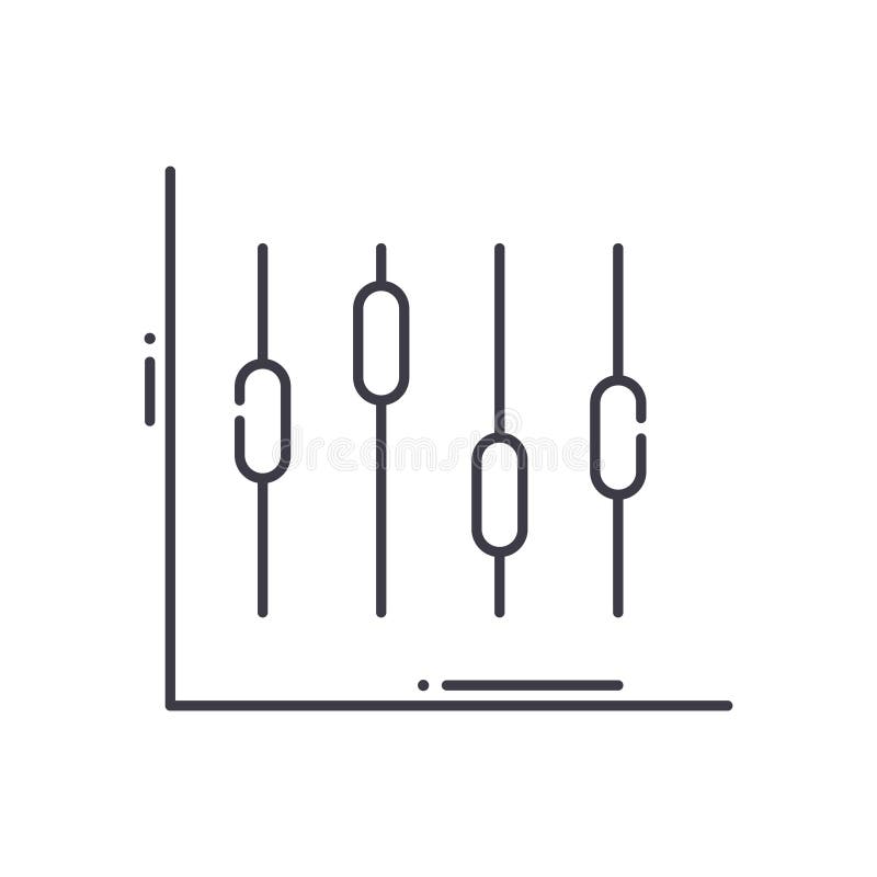 Technical Analysis Icon, Linear Isolated Illustration, Thin Line Vector ...