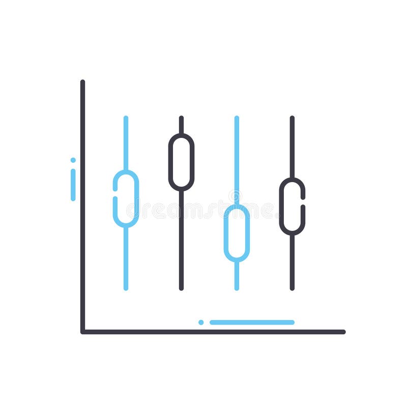 Technical Analysis Line Icon, Outline Symbol, Vector Illustration ...