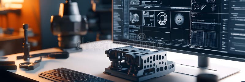 Technical Analysis in Professional Workspace Stock Illustration ...