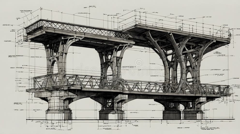 Structural Design of a Bridge Featuring Beams, Supports, and Suspension ...