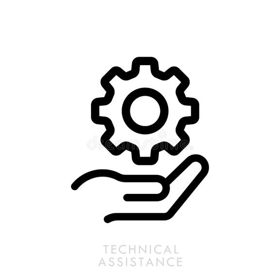 Technical Assistance Button in 3d Style.Technical Support. Customer ...