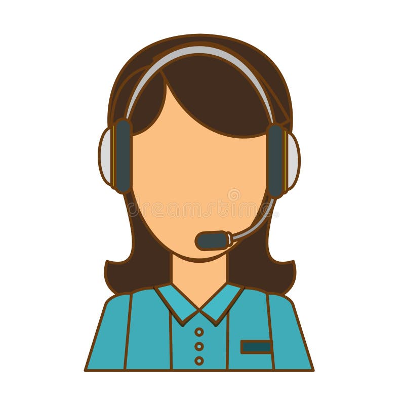 Technical Assistant Icon Image Stock Illustration - Illustration of ...