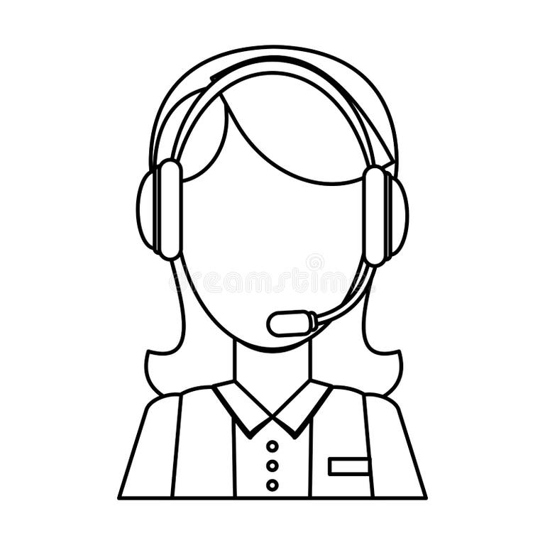 Technical Assistant Icon Image Stock Illustration - Illustration of ...