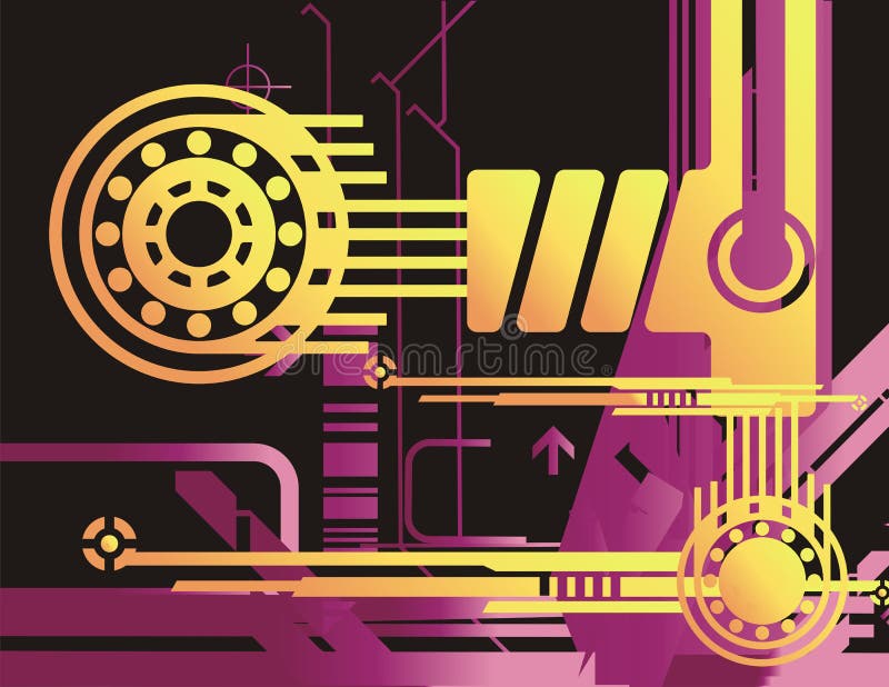 Technical Background Series Stock Vector - Illustration of colorful ...