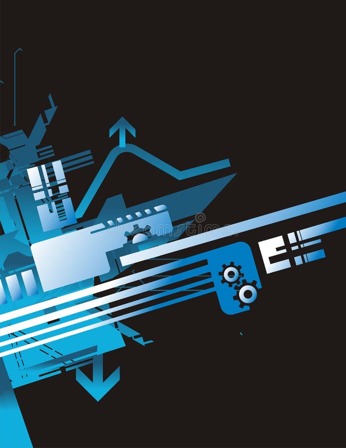 Technical Background Series Stock Vector - Illustration of mechanical ...