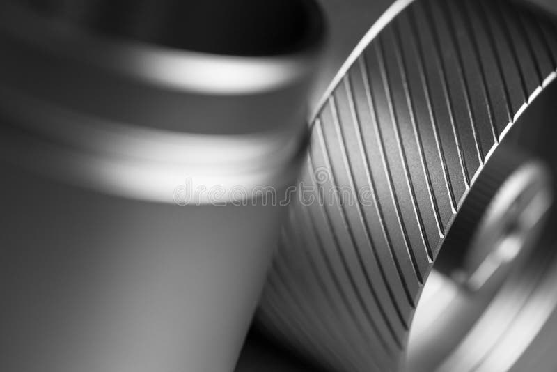 Technical Background with Shiny Cylindrical Metallic Details Stock ...