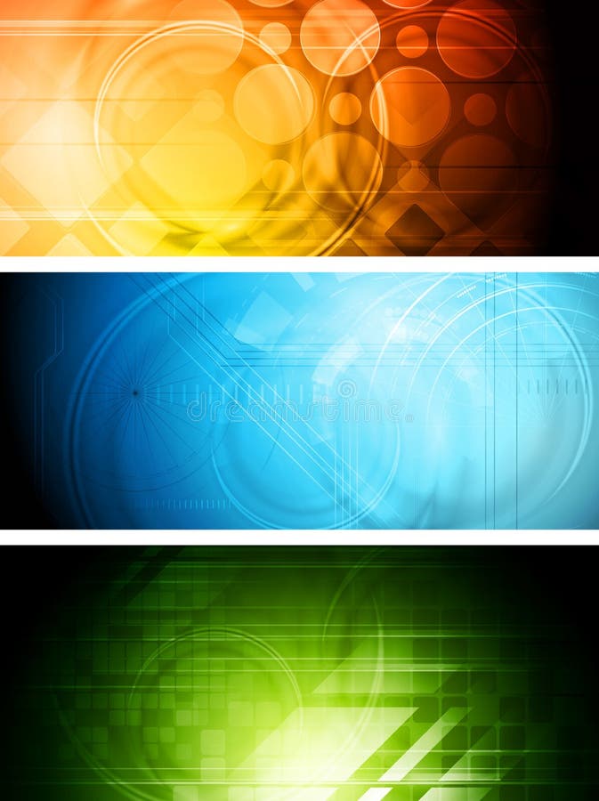 Technical banners stock vector. Illustration of light - 20247870