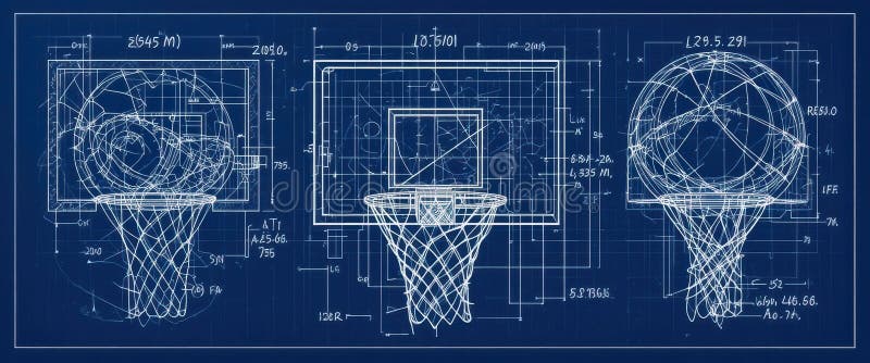 Technical Blueprint with Mechanical Clock Gears Stock Illustration ...