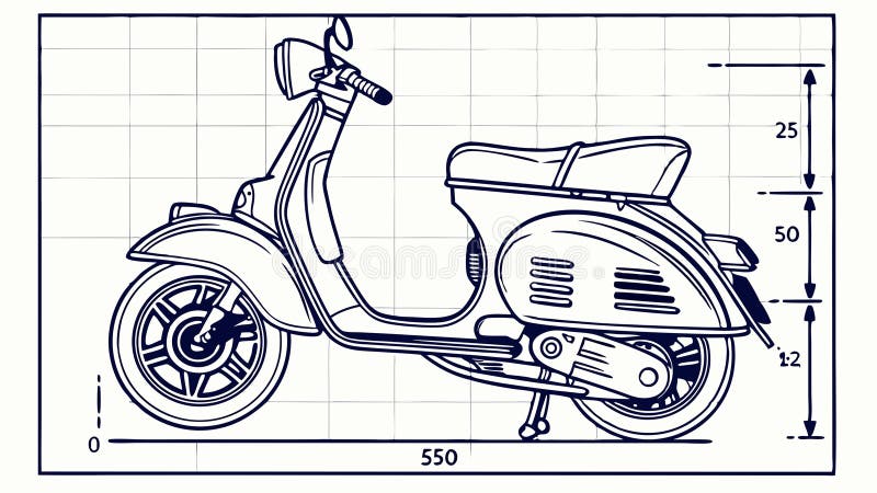 Scooter Blueprint Stock Illustrations – 221 Scooter Blueprint Stock ...