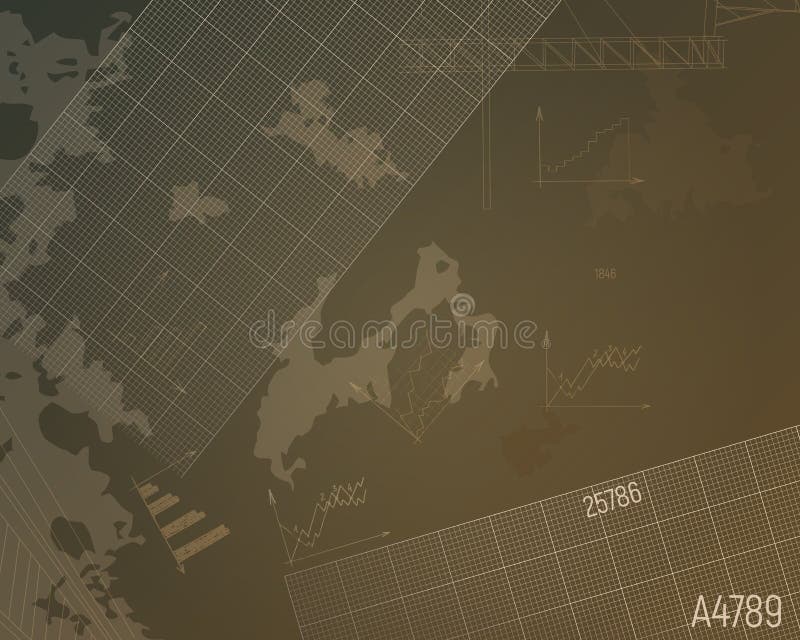 Technical blueprint. stock vector. Illustration of project - 112451774