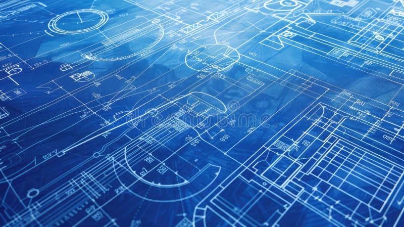 Concept of Technical Blueprints in Abstract Innovation. Stock ...