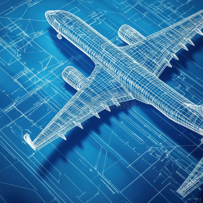 Technical Blueprints Illustrating the Design and Structure of a Modern ...