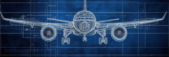 Technical Blueprints Showcase Detailed Design of Airplane Structures ...