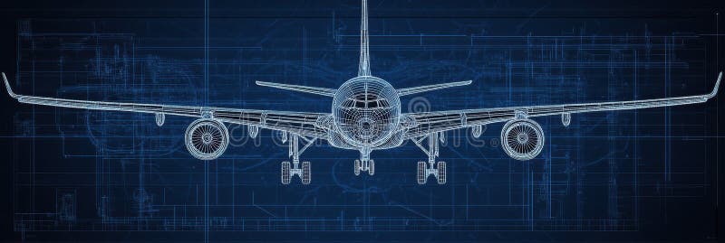 Technical Blueprints Showcasing the Intricate Design of a Modern ...