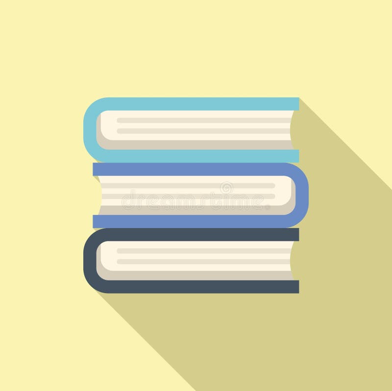 Technical Book Stack Icon Flat Vector. Data Support Stock Illustration ...