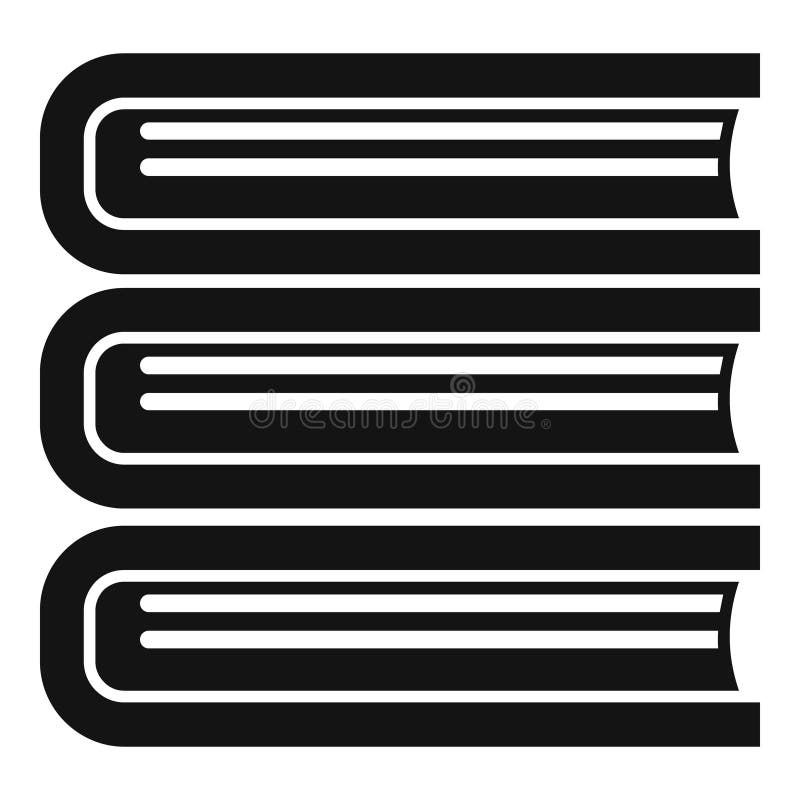 Technical Book Stack Icon Simple Vector. Data Support Stock Vector ...