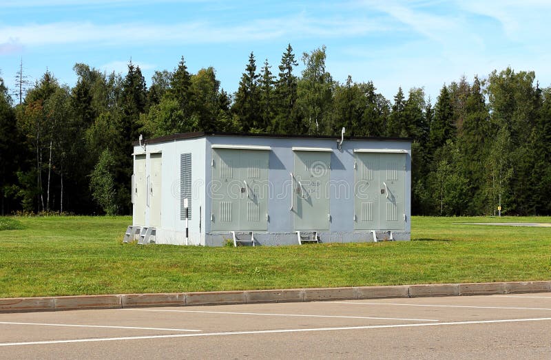 Technical Building on the Ground Stock Image - Image of insulation ...