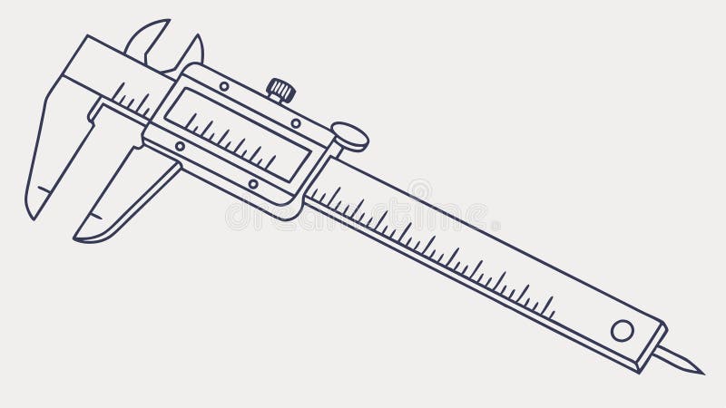 Technical Caliper Measuring Device, Vector Design Generative AI Stock ...