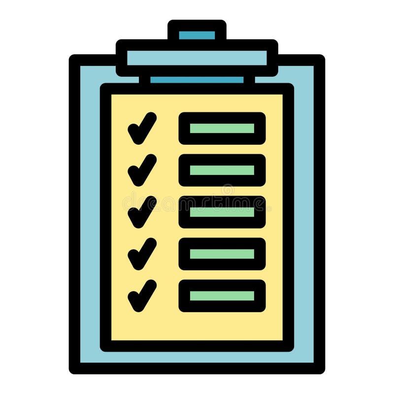 Technical Check List Vector Icon. Checklist Clipboard Illustration Sign ...