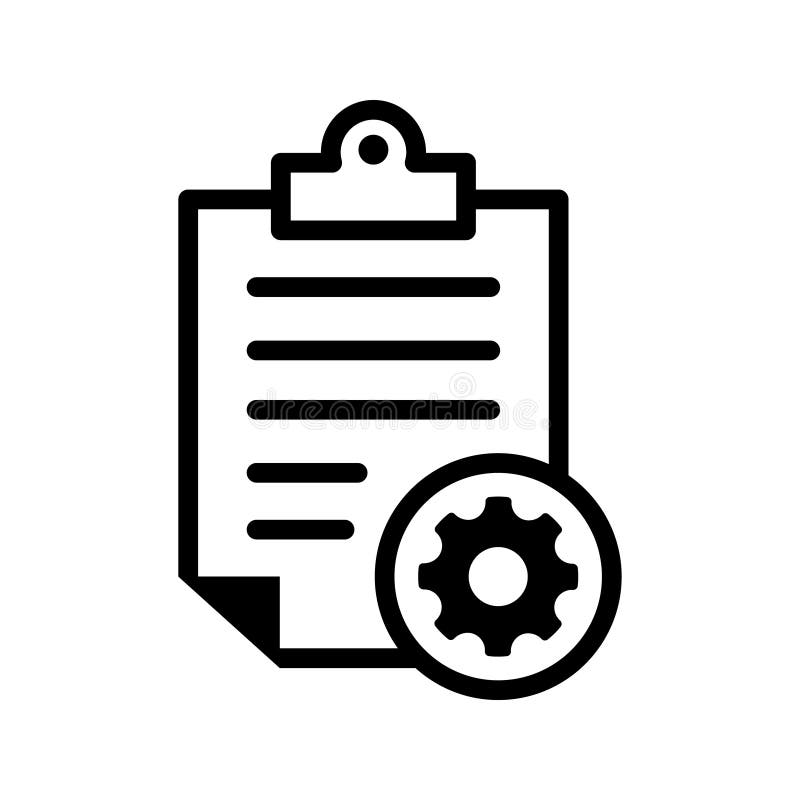 Technical Check List Vector Icon. Checklist Clipboard Illustration Sign ...