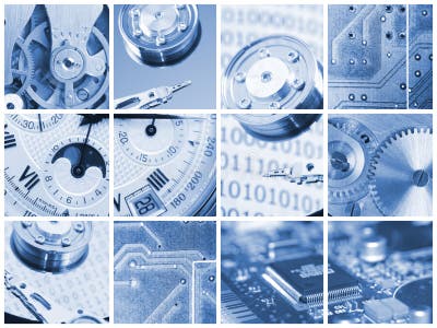 Technical collage stock image. Image of gear, clockwork - 15265255