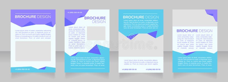 Technical College Advertising Blank Brochure Layout Design Stock Vector ...