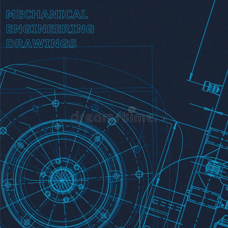 Technical Cyberspace, Corporate Identity. Blueprint. Vector Engineering ...